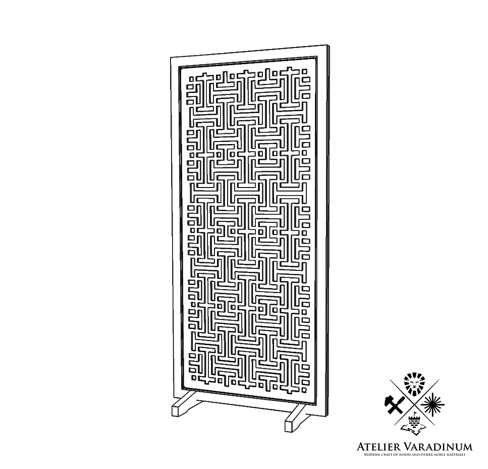 Panou separator decorativ traditional PD134 S - Traditionale - Panouri ...