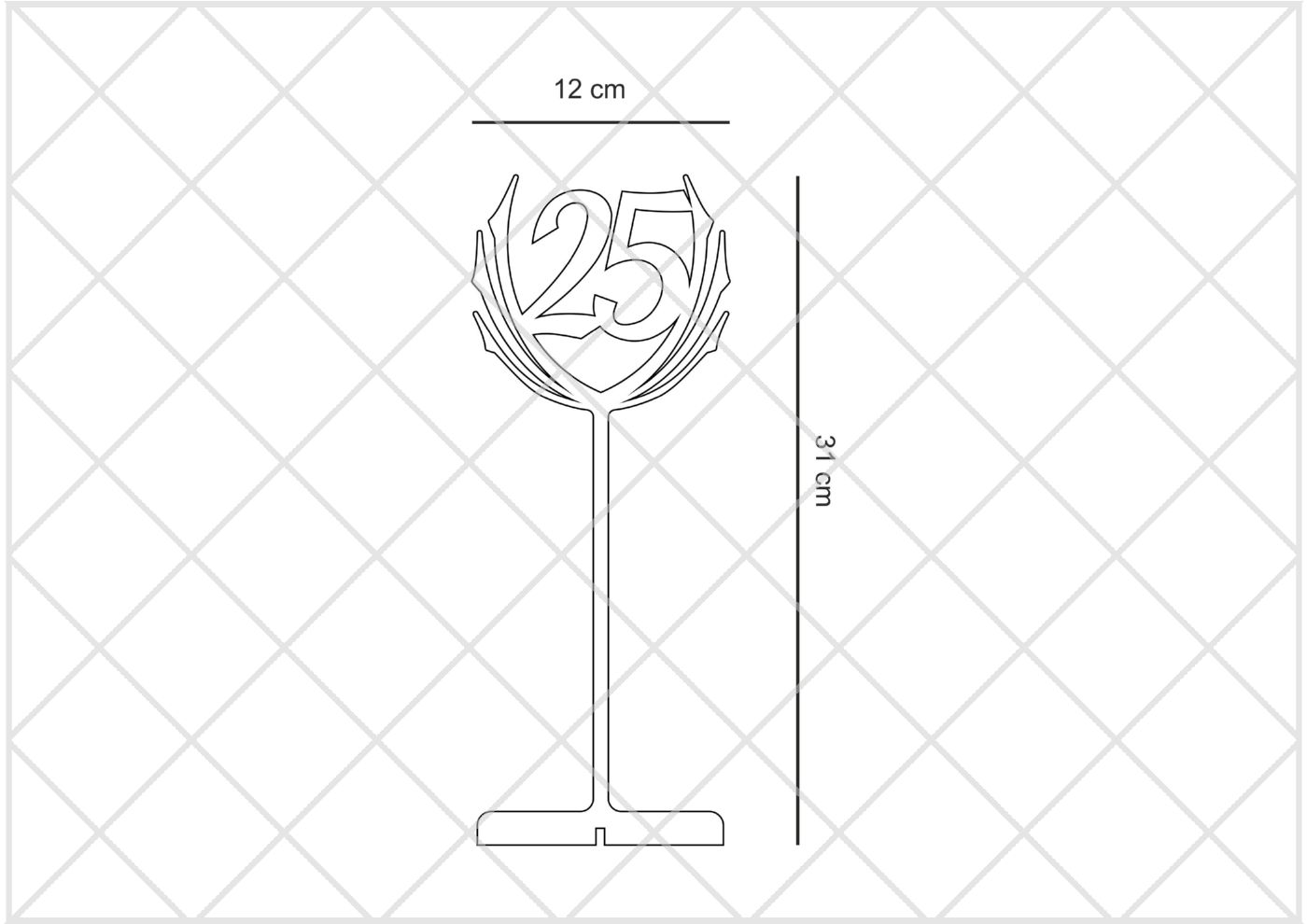 Numere masa nunta model spic 2 S - Numere mese - Decoratiuni - Produse