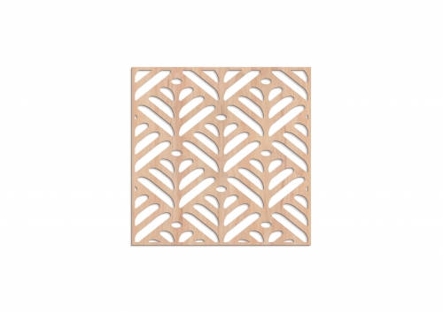 Panou decorativ traforat perete din mdf natur 4 mm. PP19 - Panouri ...