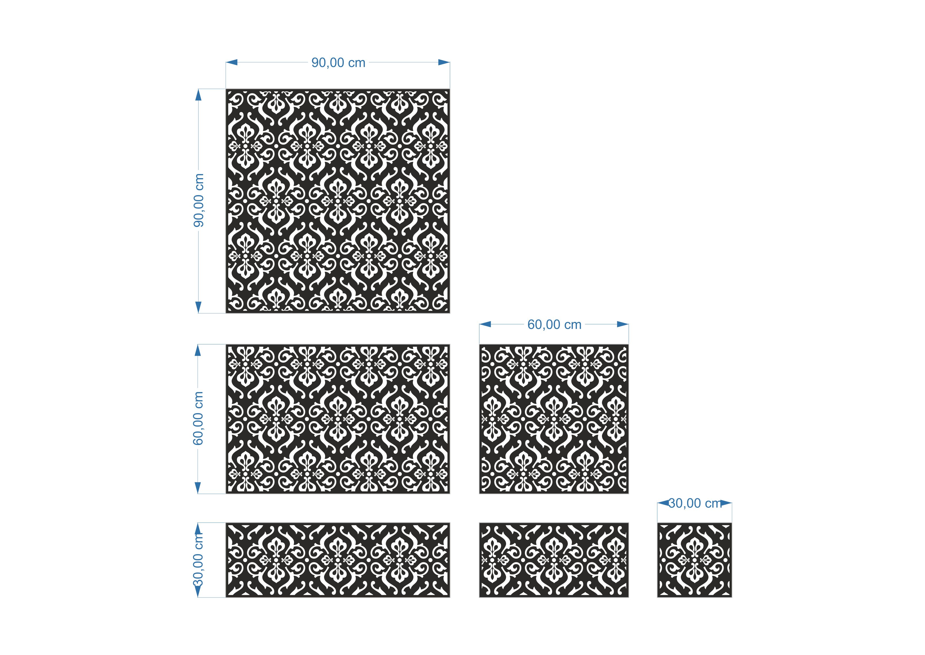 Panou decorativ traforat perete din mdf natur 4 mm. PP22 - Panouri ...